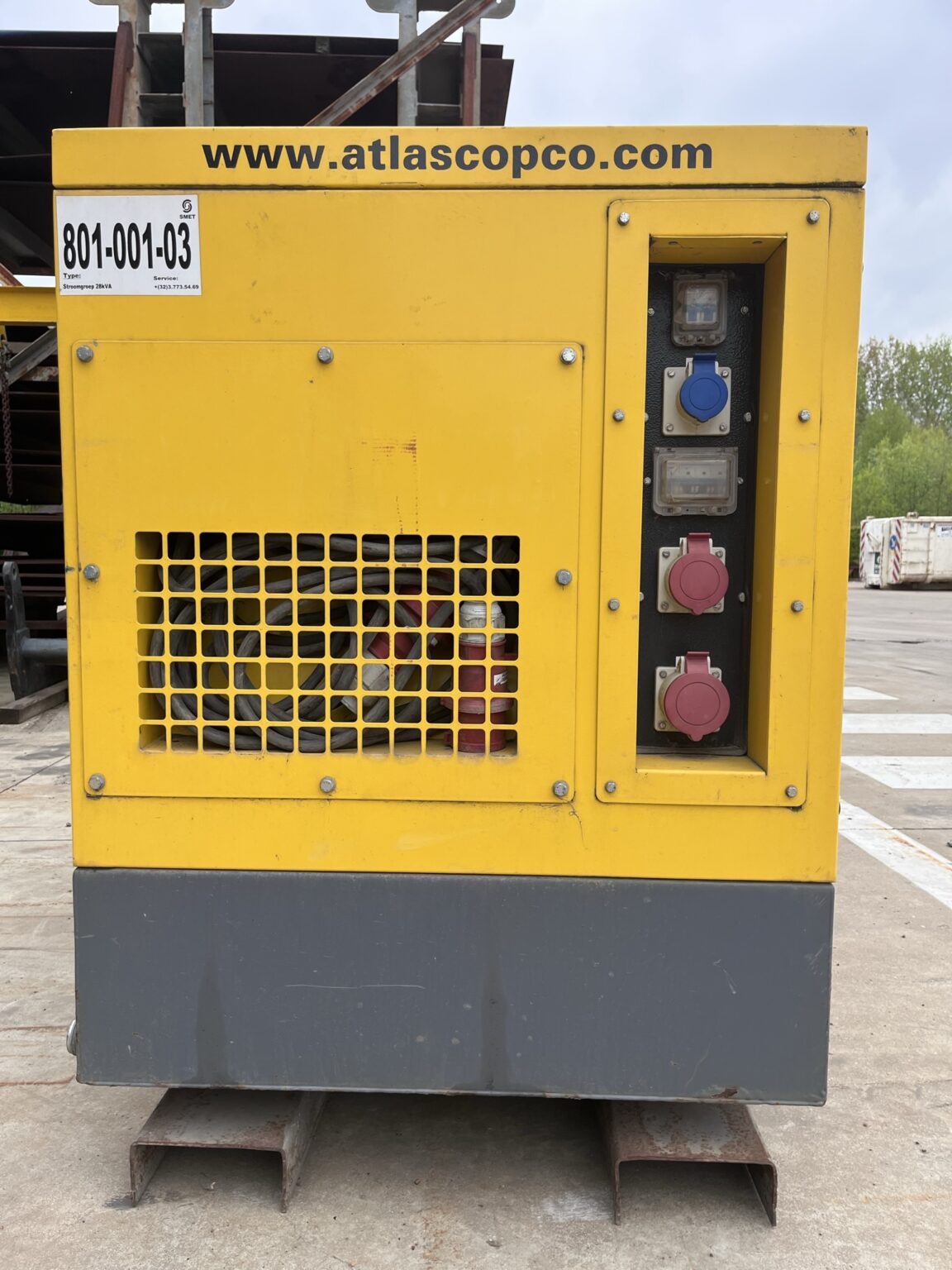 Dieselgenerator 28 kVA - Stroomgroep huren bij Smet Rental